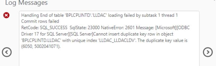 Solved: Error while Full Load (Cannot Insert Duplicate Key... - Qlik ... Solved: Error while Full Load (Cannot Insert Duplicate Key... - Qlik ...